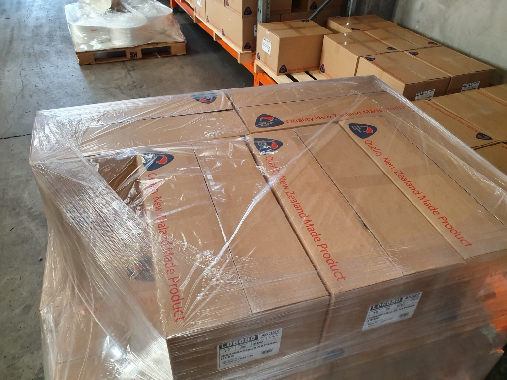 Polyethylene Pallet caps. Manufactured by Flexoplas Packaging Limited.